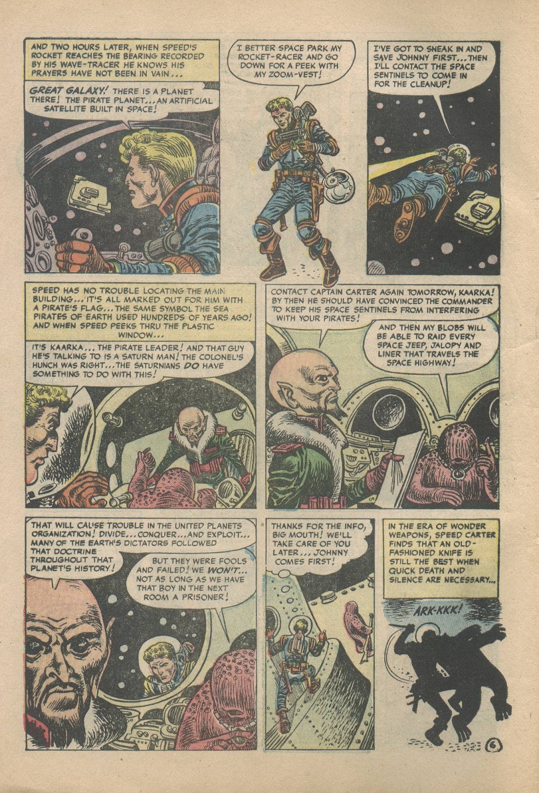 Last of the Spinner Rack Junkies: Speed Carter SPACEMAN by Joe Maneely 1953