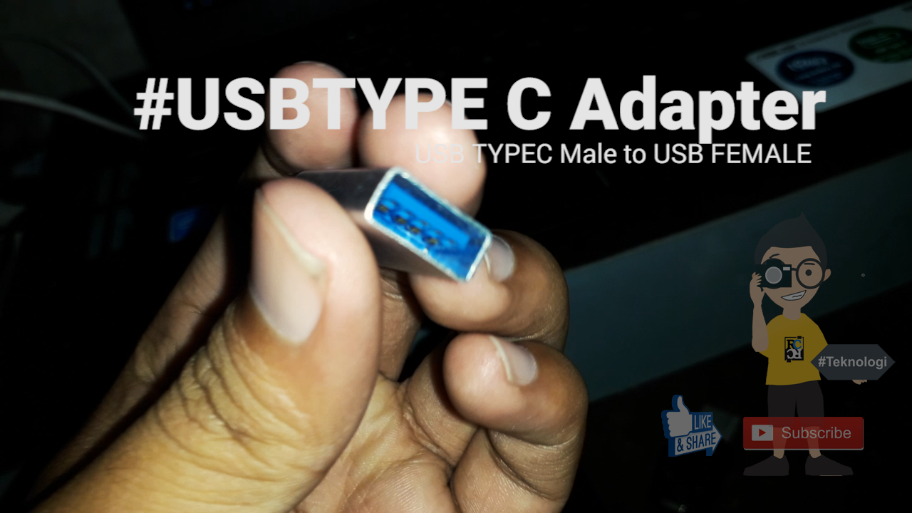 Cara Memasukkan USB FLASHDISK ke Laptop USB 3 1 Type C dengan ADAPTER