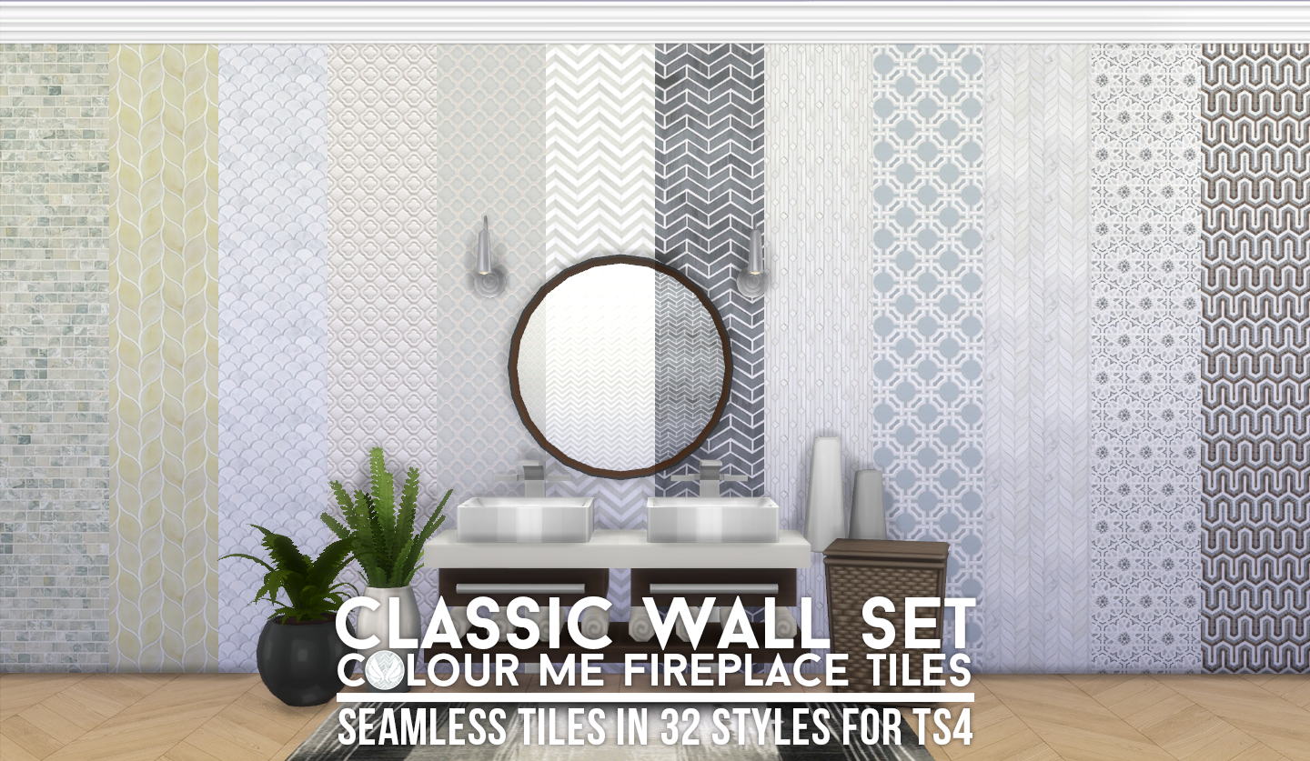 Sims 4 CC's - The Best: Fireplace and Walls by Simsational Designs