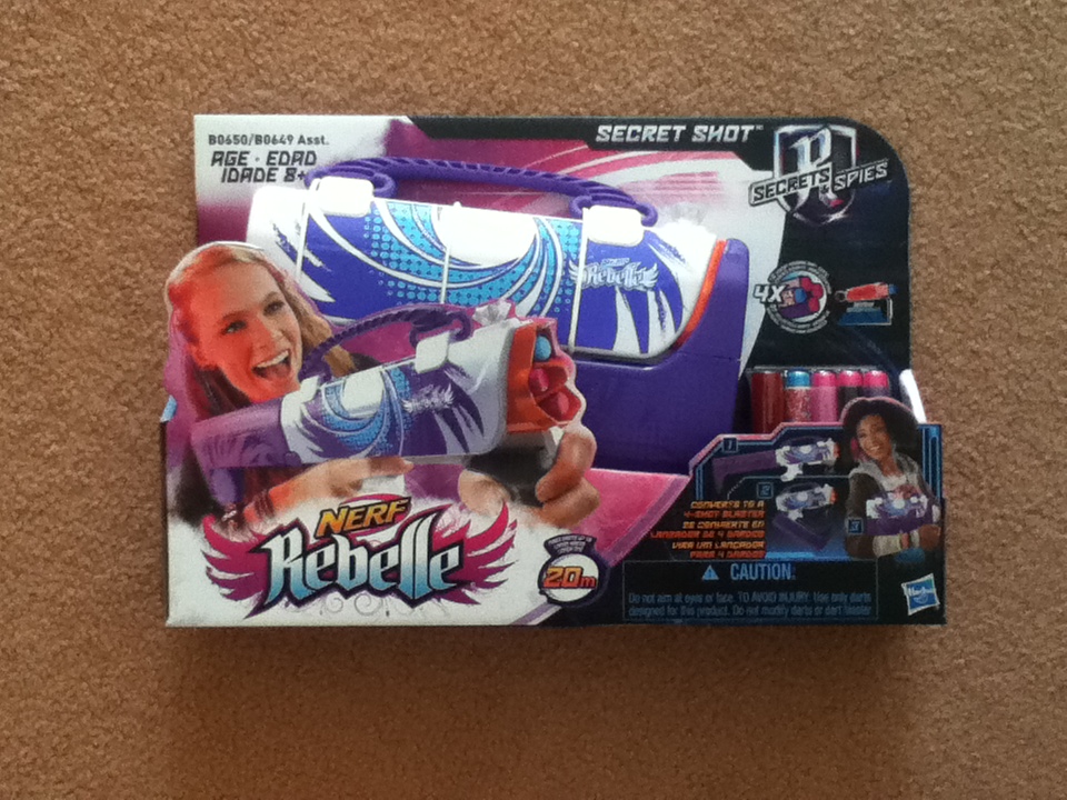 Outback Nerf: Review: Nerf Rebelle Secret Shot (grey trigger Aus)