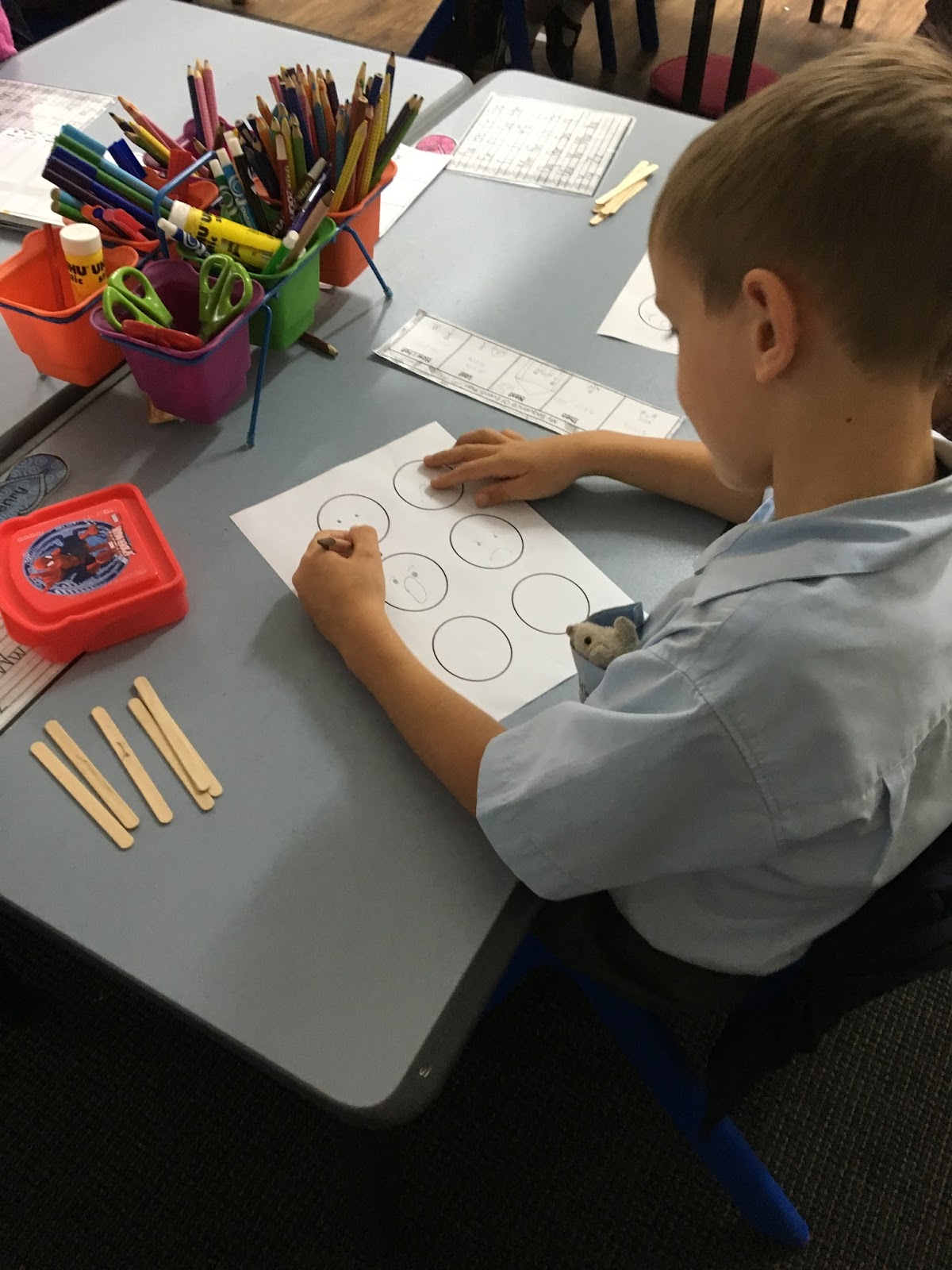 Swimming Through The Year With MissThresher: Emotion Pop Stick Puppets