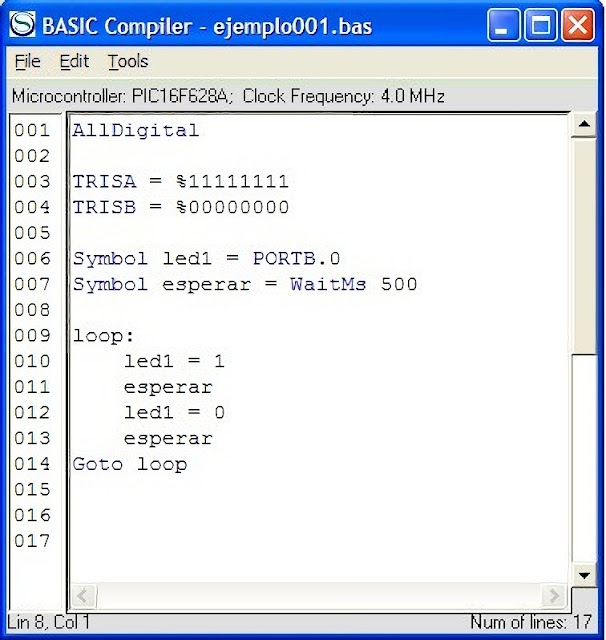 Aprendiendo a programar PICs en BASIC - IDEAS ROBÓTICAS AVANZADAS