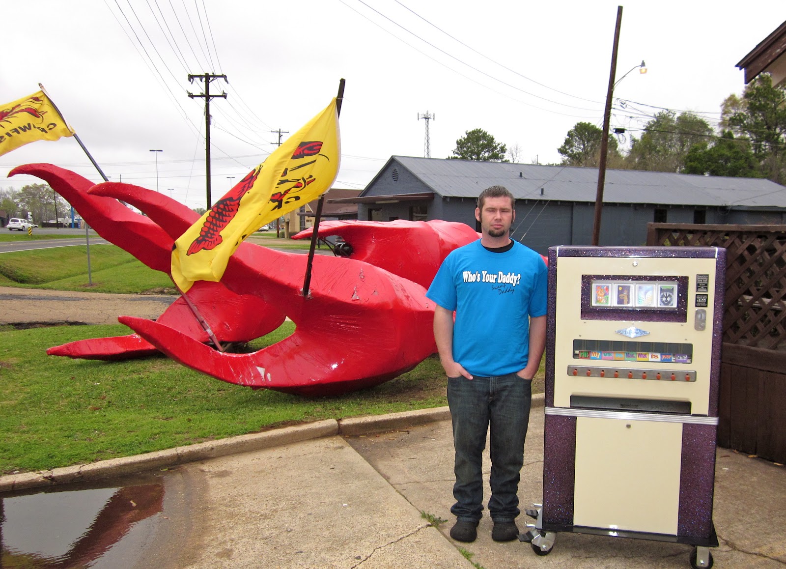 Our Epic Art*o*mat® Road Trip Blog: Day 19: Louisiana! Crawfish Fun