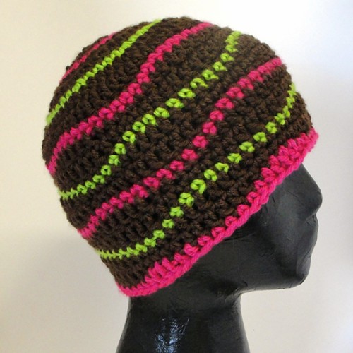 Beautiful Skills - Crochet Knitting Quilting : Brain Waves Beanie ...