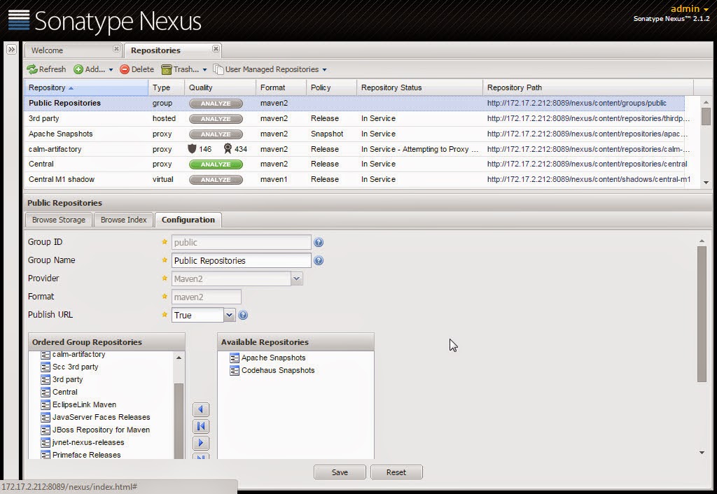 Wittakarn Maven Central Repository As Proxy In Nexus Manager