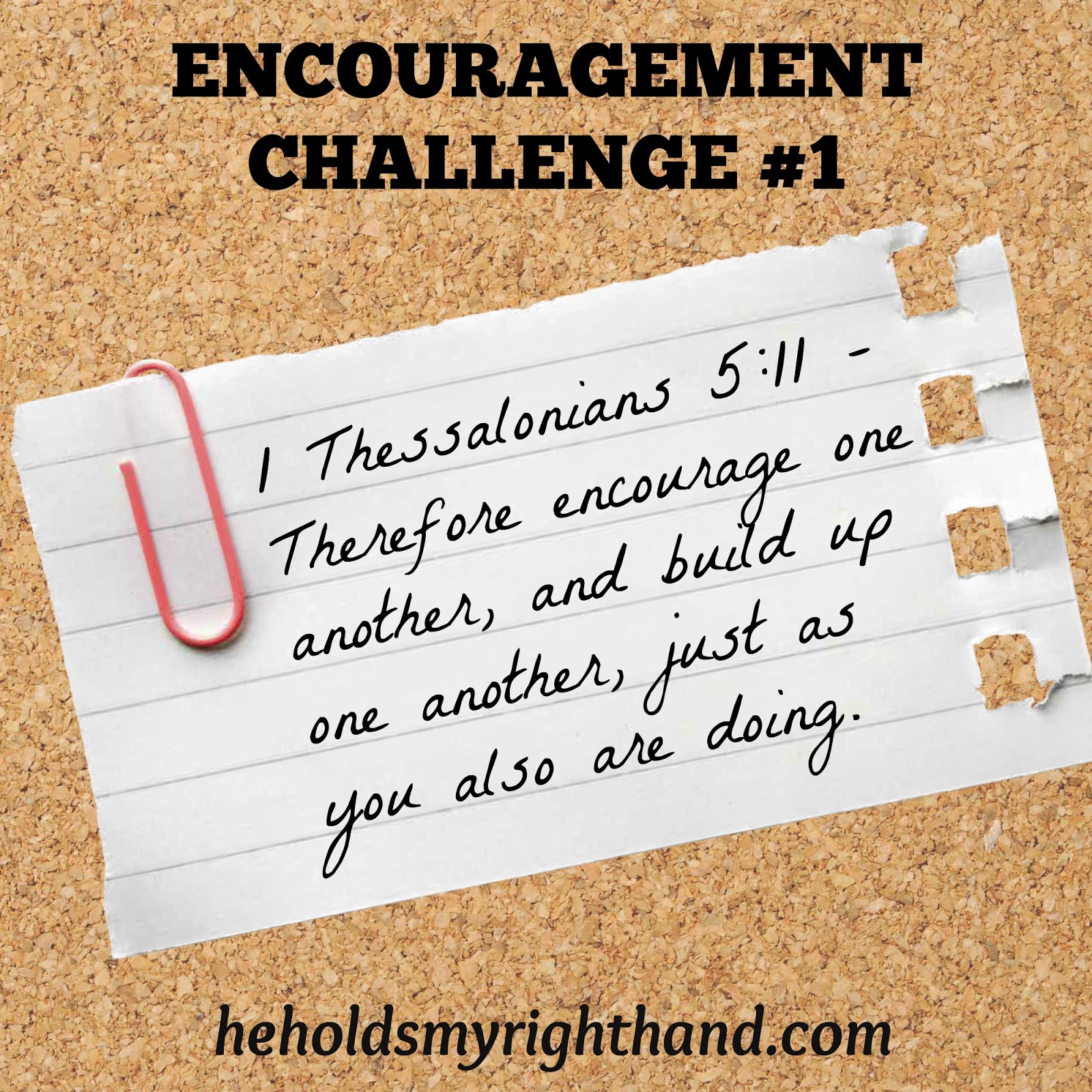 He Holds My Right Hand: Encouragement Challenge #1: Pray for Others