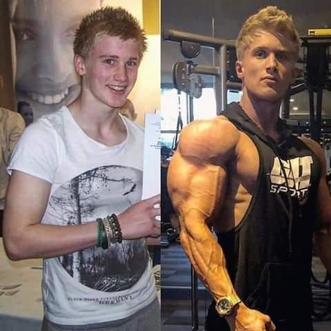 the beauty of male muscle: before/after