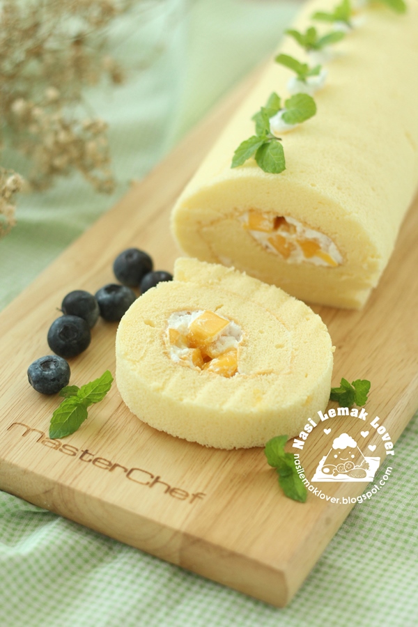 Nasi Lemak Lover: Mango Swiss Roll 芒果蛋糕卷