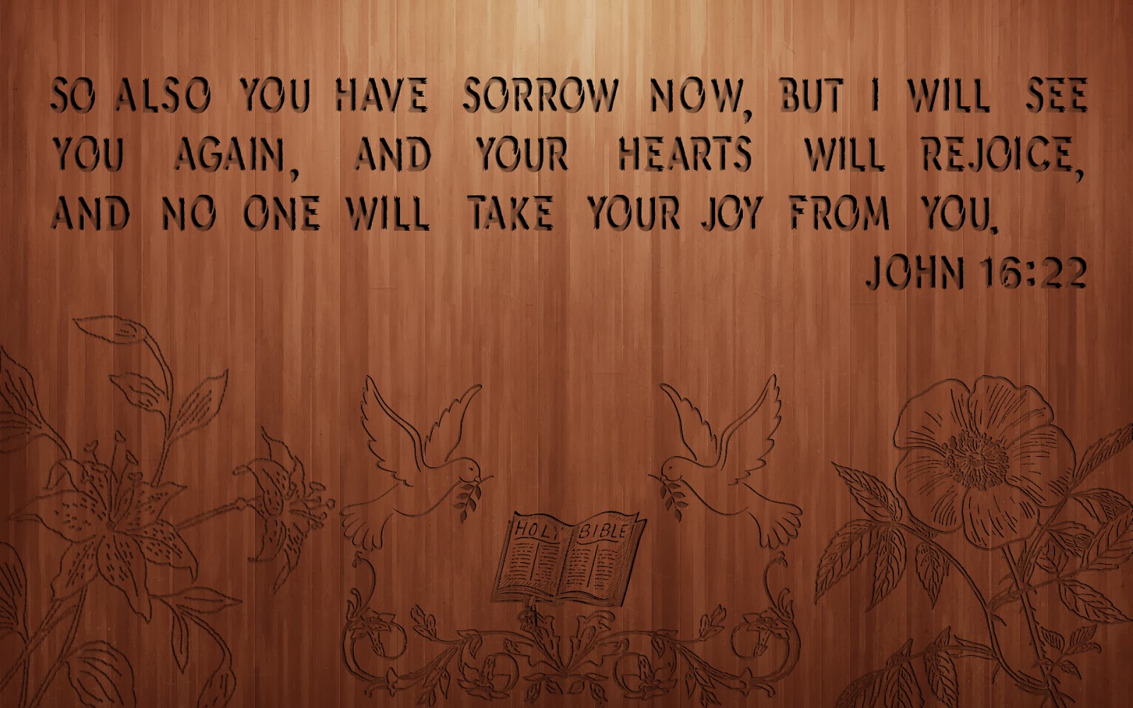 Scripture Wallpaper: John 16:22 --- Bible verse Wallpaper