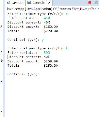 Java and Programming: Invoice Application Java Program