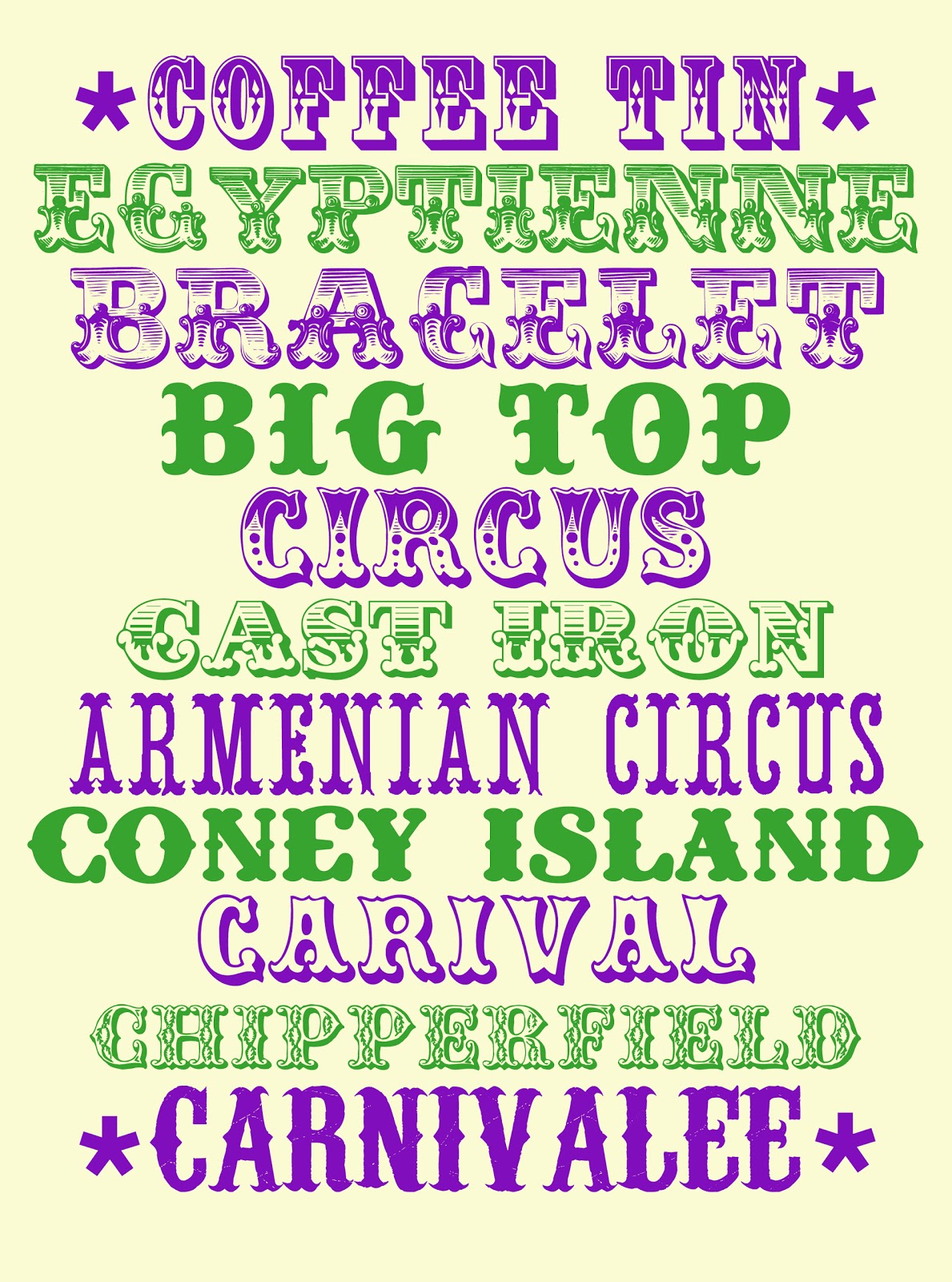 GARUFF: MORE CIRCUS FONTS.