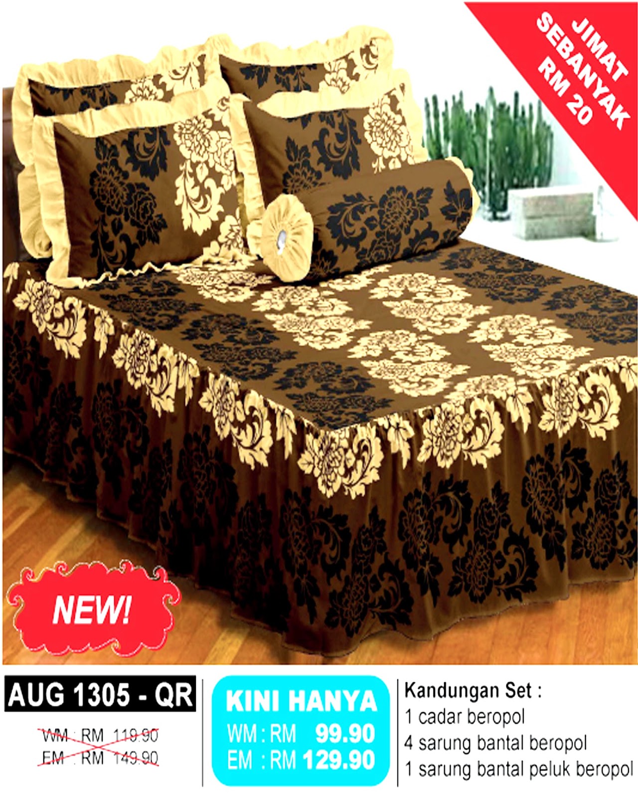 Cadar Asmida: SET CADAR QUEEN BEROPOL AUG