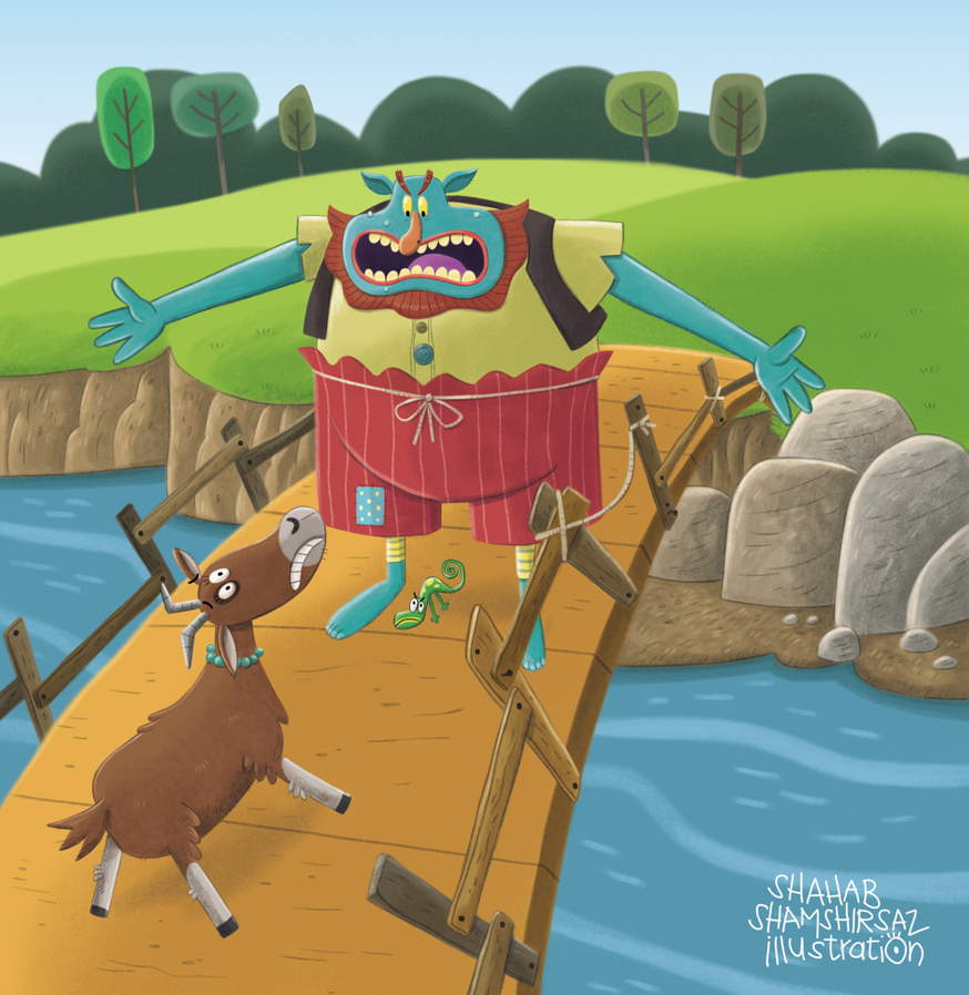 The Three Goats and the Troll