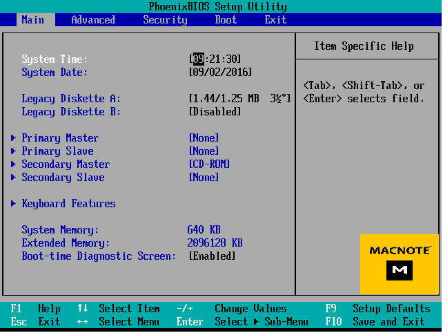 Macbook Repair - Mecnote: Bios password