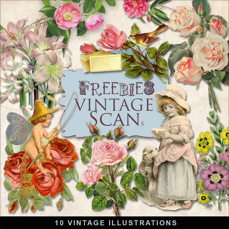 Freebies Vintage Flowers Illustrations:Far Far Hill - Free database of ...