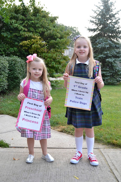 Crafty Biggers: First Day of School - Preschool and First Grade