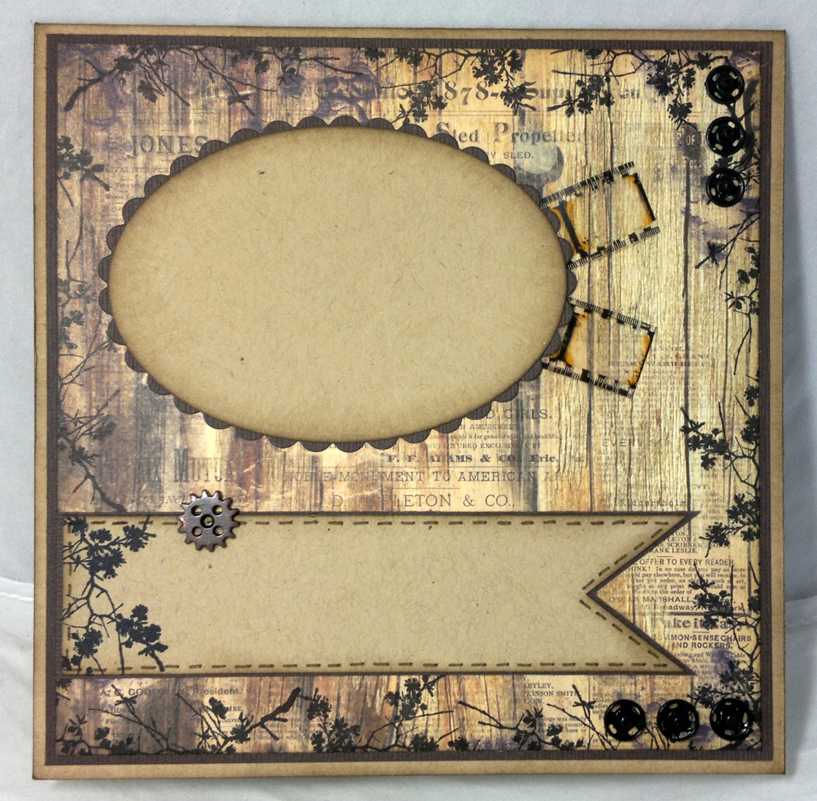 Lena Katrine`s Scrappeskreppe: DT Vilda Stamps - A Man's Card