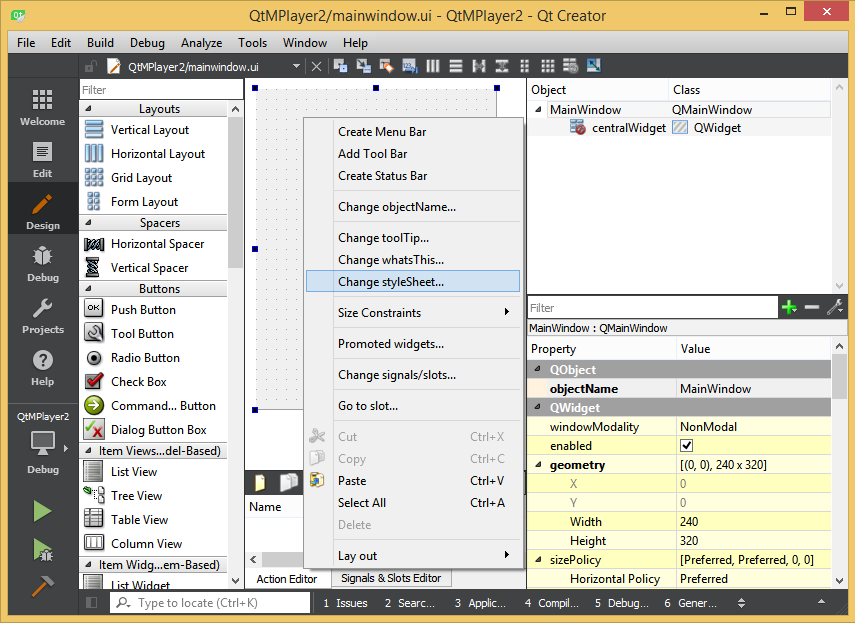 ControllerFromZero: เขียนโปรแกรมด้วย Qt: ตอนที่ 2 เล่นกับฟอร์ม