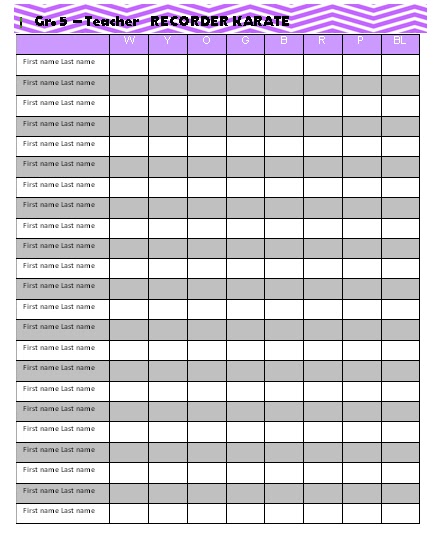 Keeping Track of Recorder Karate