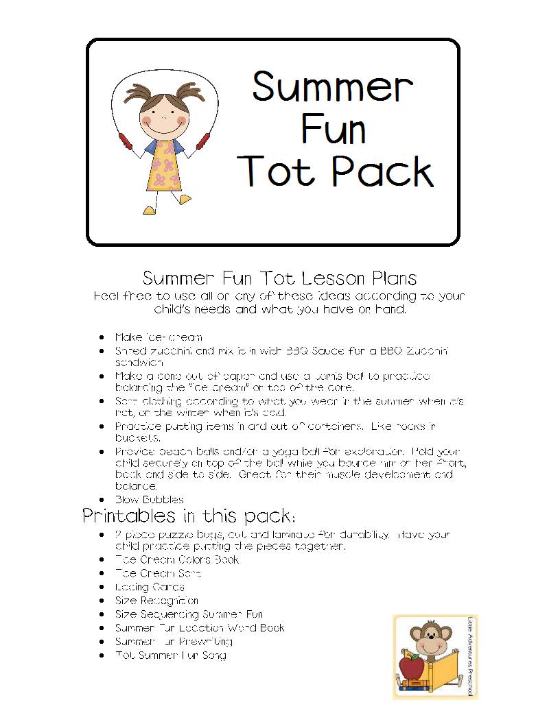 Little Adventures Preschool: Printables: Introduction and Assembly