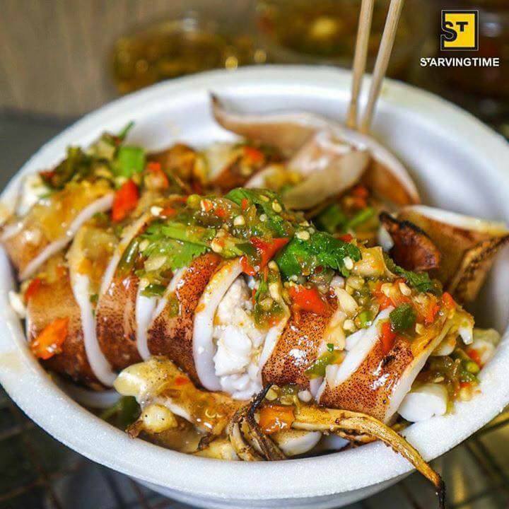 Resepi Sotong bakar sumbat udang sos cili hijau manis ala thai!! - byzeeamy