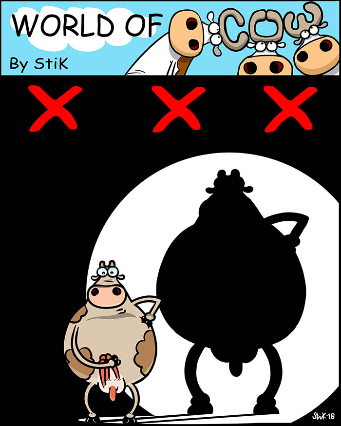 The Cartoonist known as StiK: Latest World of Cow cartoons