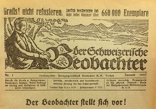 Christoph Roos: Der Schweizerische Beobachter - Kunsttitelbilder