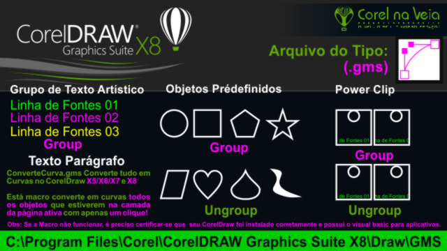 CorelDRAW X8 - ConvertAllToCurves | Nova Extensão Free Converte tudo em ...