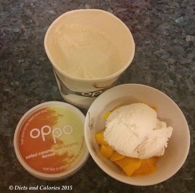 Diets and Calories: Oppo Lower Calorie Ice Cream Salted Caramel Review