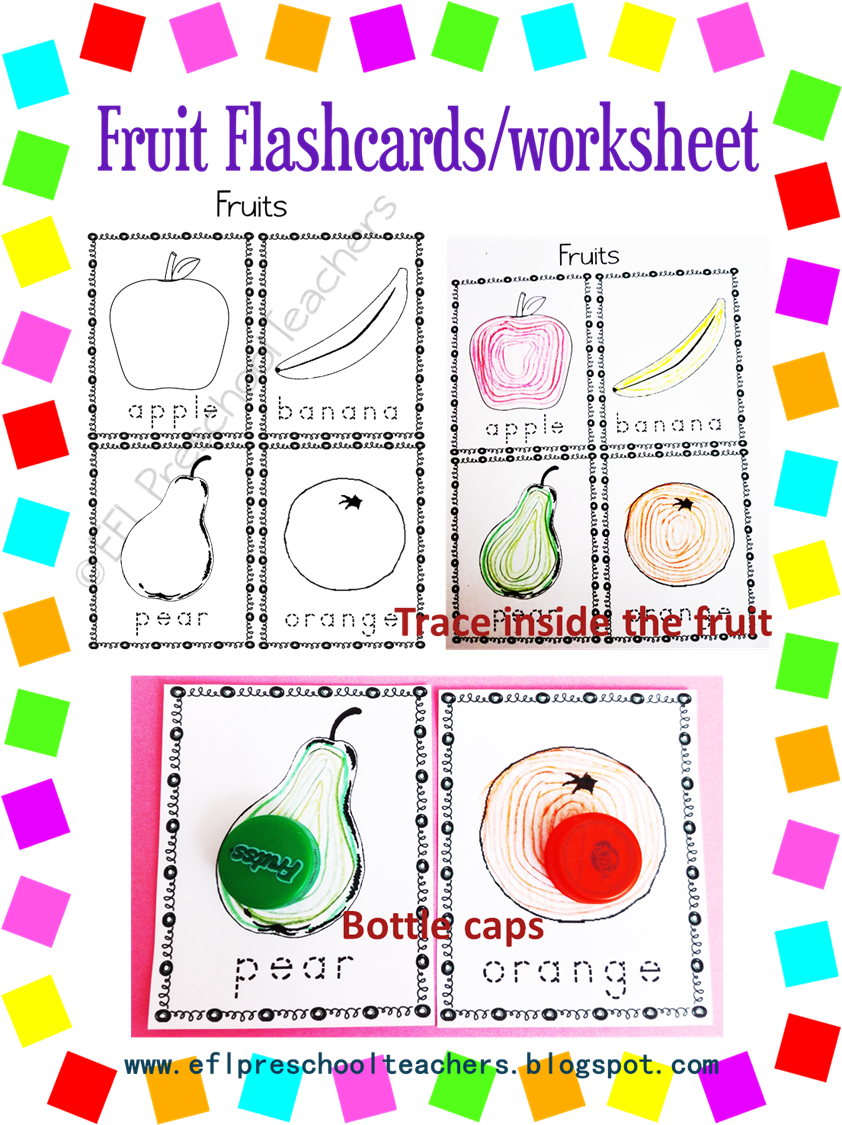 ESL/EFL Preschool Teachers: Fruit Theme for the Preschool ELL