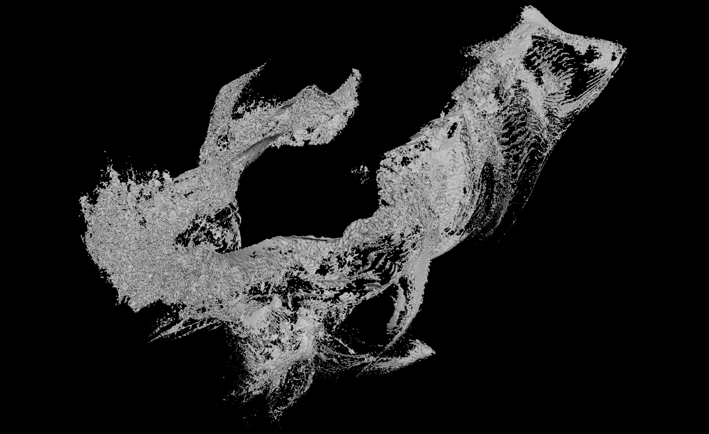 Cut And ...: Houdini Particle Fluid Surface from Alembic