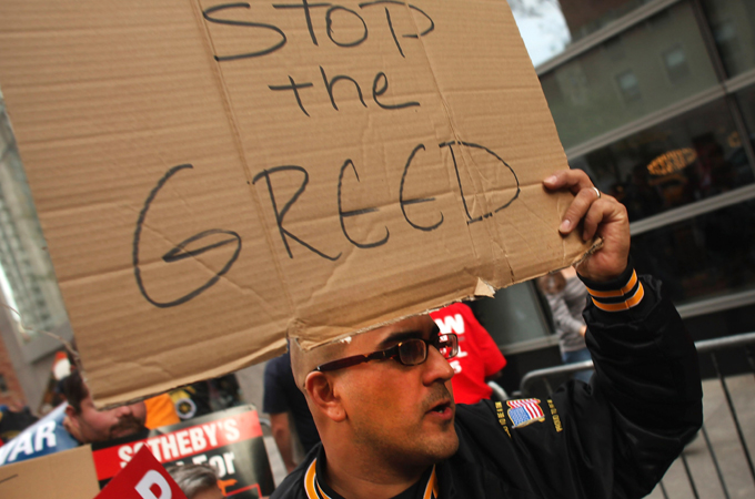 What in the World?: Wall Street: the deification of greed