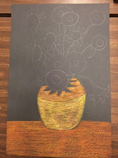Art with Ms. Thomas: Van Gogh's Sunflowers Instructions