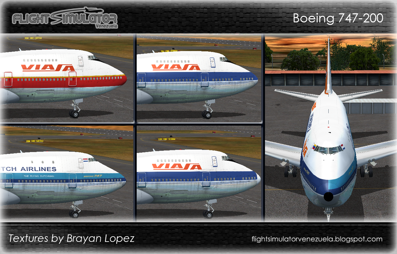 Pack de texturas Boeing 747-200 Viasa para CLS