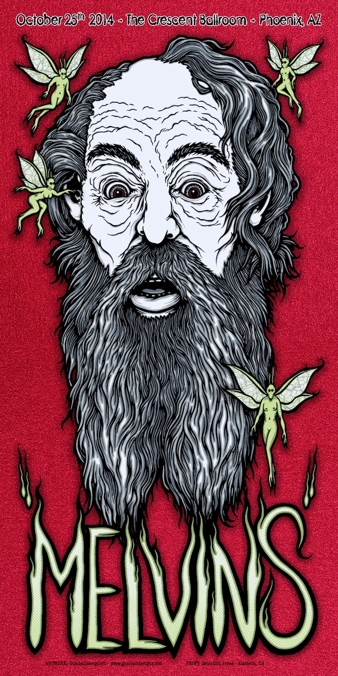 INSIDE THE ROCK POSTER FRAME BLOG: Melvins Phoenix Poster by Gumball ...