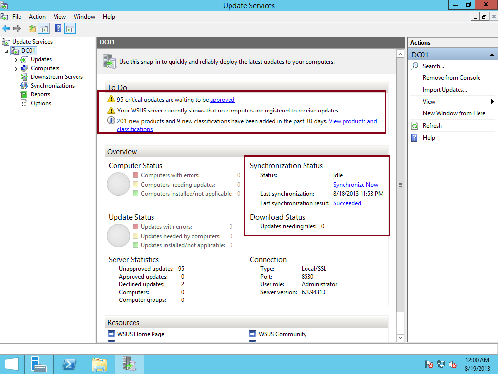 Installing & Configuring WSUS in Server 2012 R2 | Online Networks Solution