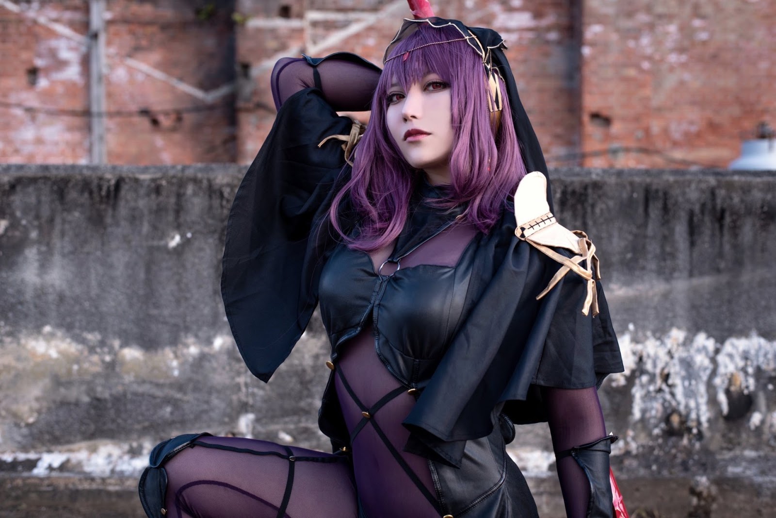 【扮演】日本 美女 Cos FGO 泳装 狮王 性感 荷官 在线 发牌 -6park.com