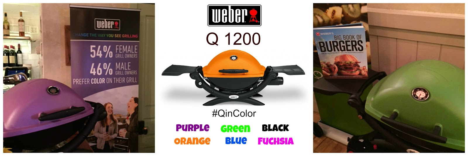 The Weber Q 1200 Launch: New Colors For BBQ Season #Qincolor - Lady and ...