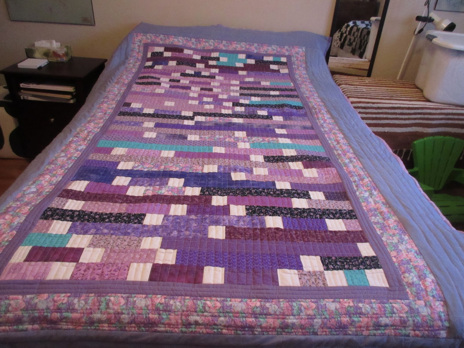 Marlene's Space: Mauve Quilt... Done!