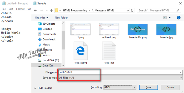 HTML Programming 1 - Mengenal HTML ~ Open Networking