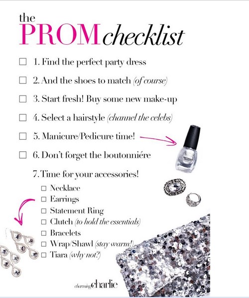 Prom Checklist Prom Checklist Printables