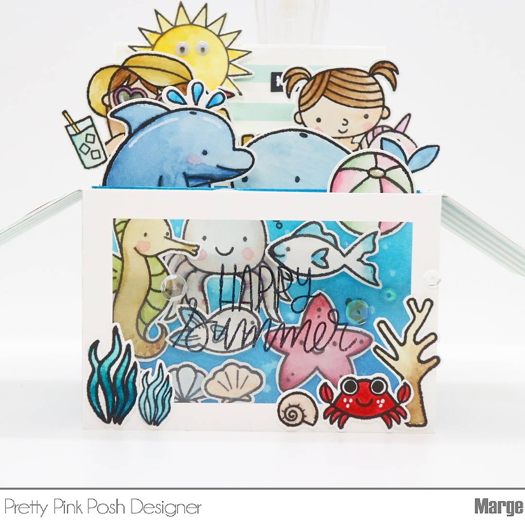 Marge Crafts: Pretty Pink Posh- Box Pop-up Card