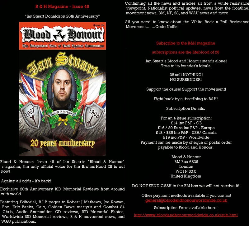 OMAIMON PARADOSIS: BLOOD & HONOUR Magazine - Ian Stuart Donaldson 20th ...