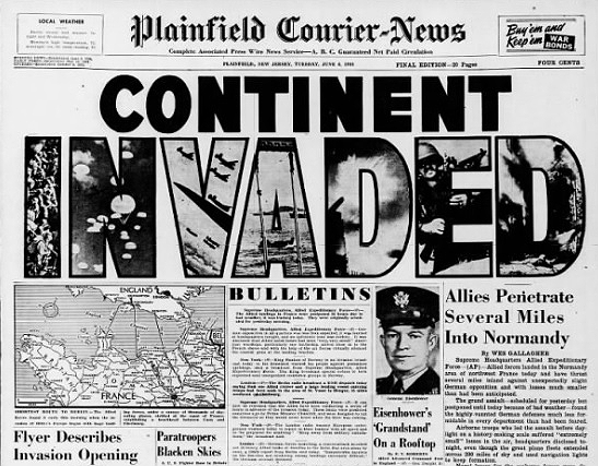 Papergreat: Newspaper D-Day headlines, 75 years ago today
