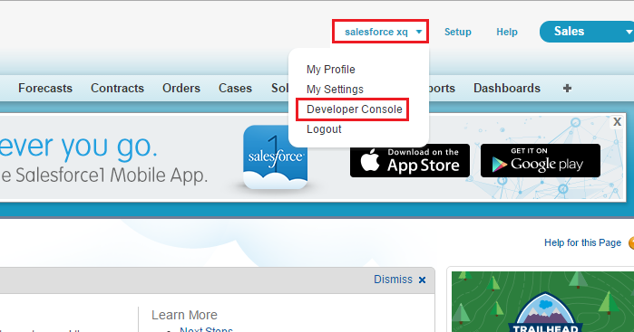 Tổng quan các thành phần của Salesforce Developer Console | Sinh Viên CNTT