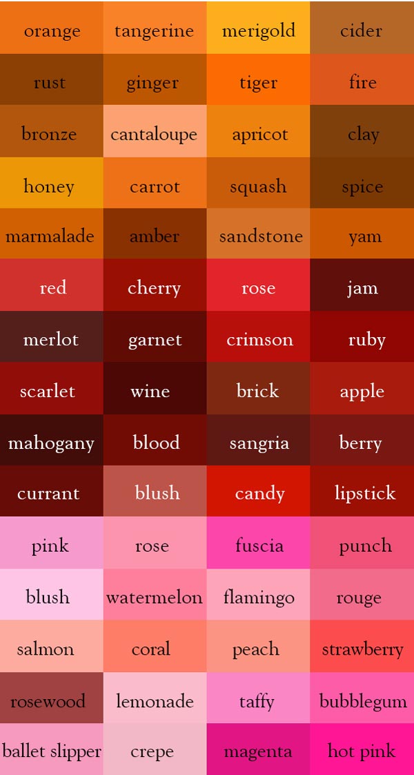 Rachel´s Fashion Room: “Color Thesaurus”: ampliando nuestro vocabulario ...