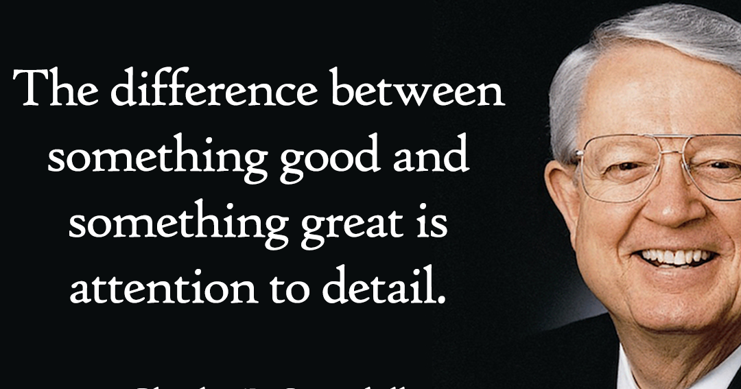 The difference between something good and something great is attention ...