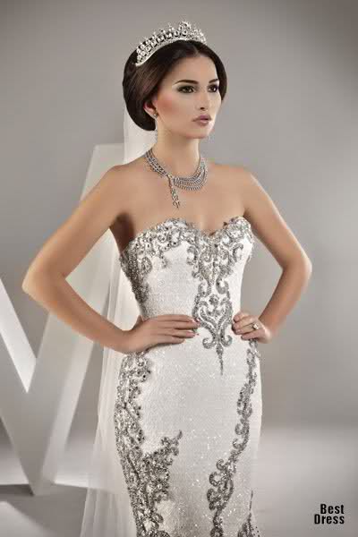 Walid Atallah Tasarımı Taşlı Gelinlik Modelleri