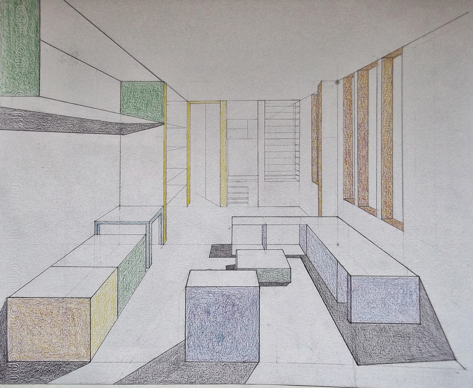 ARQUITECTURA Y DISEÑO: Perspectiva de espacio interior